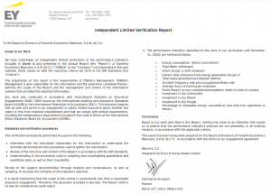 External verification - FEMSA